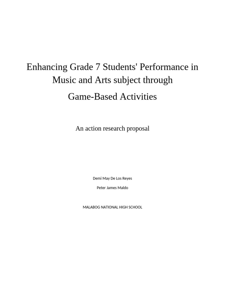 Action Research Proposal | PDF | Cognitive Science | Education Theory