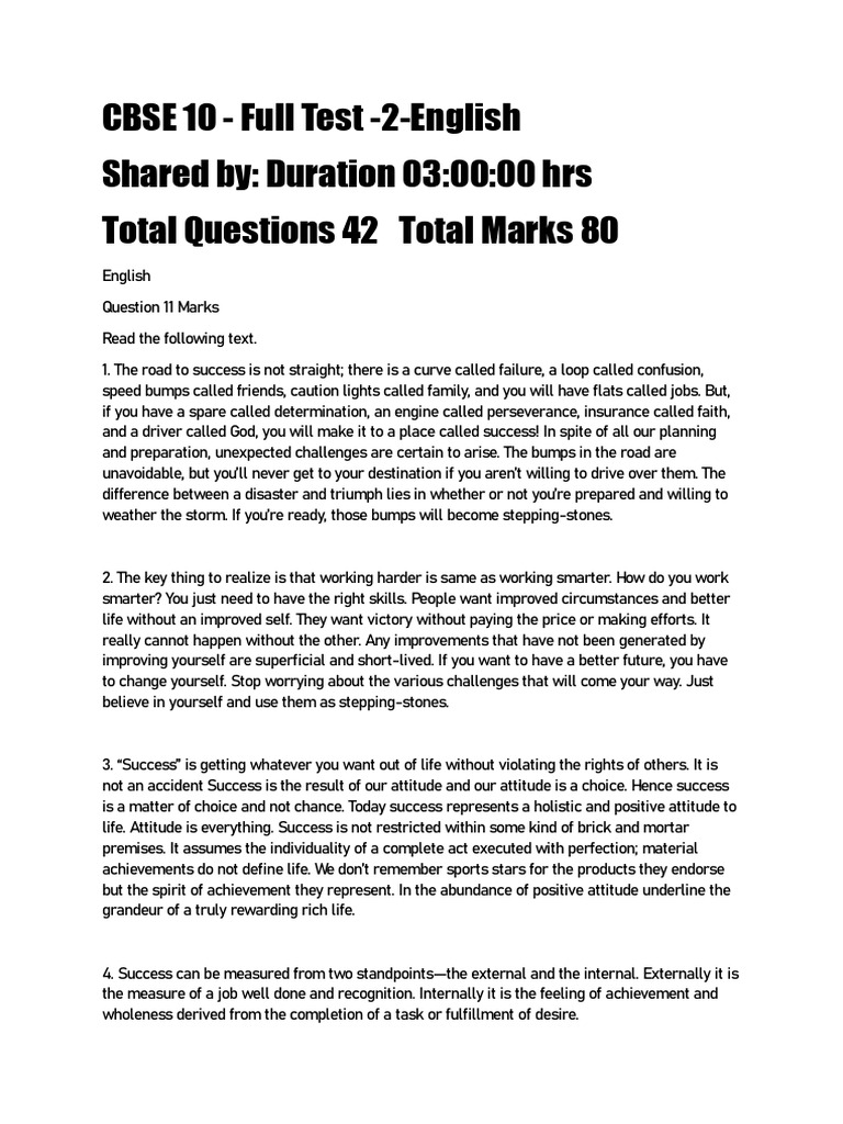 English Cbse 10 | PDF | Natural Disasters