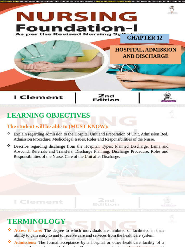 Hospital Admission & Discharge Guide | PDF | Hospital | Patient