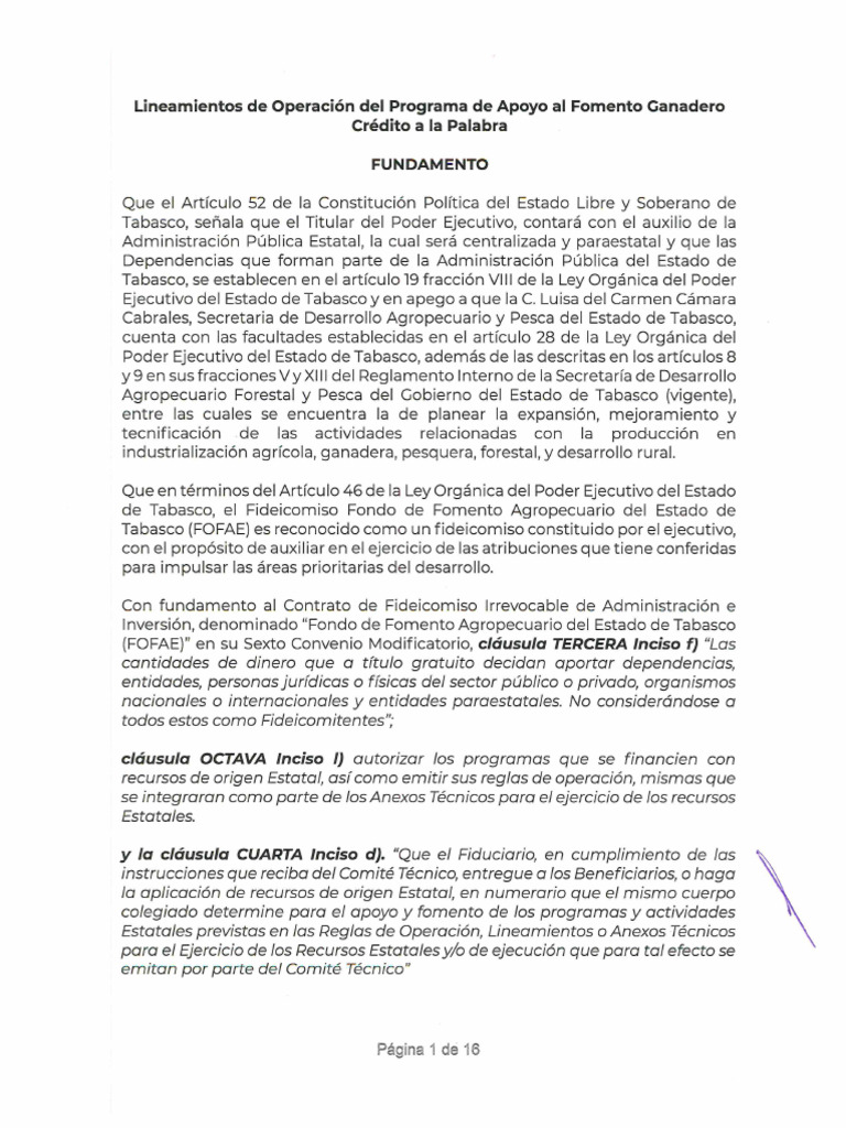 Lineamientos y Anexos de Operacion Del Programa de Apoyo Al Fomento ... Lineamientos y Anexos de Operacion Del Programa de Apoyo Al Fomento ...