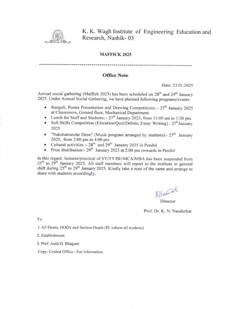 Maffick 2025 Schdule | PDF