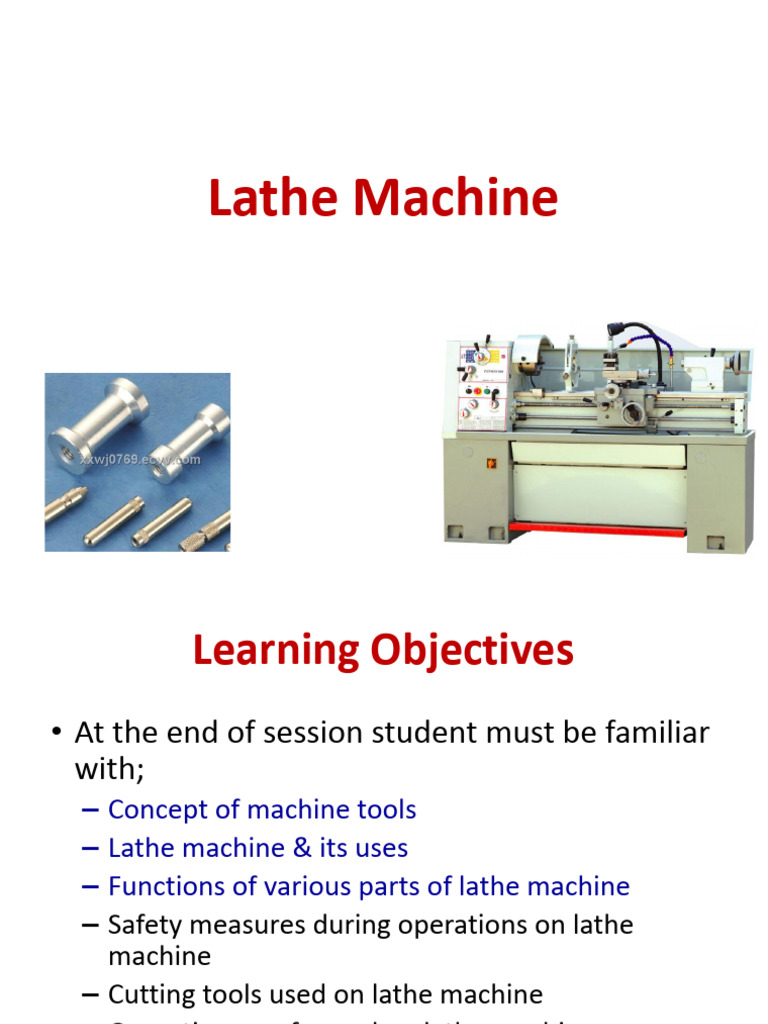 Lathe Machine Basics and Operations Guide | PDF | Machine Tool | Machining
