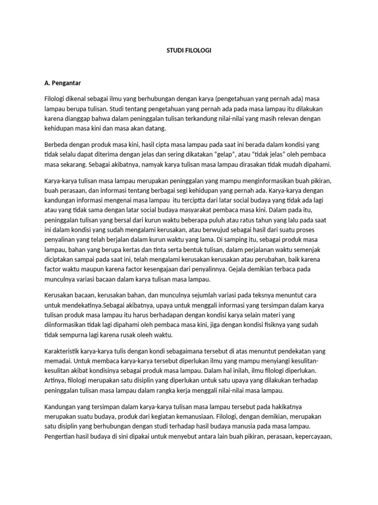 Bahan MK Filologi 2 | PDF