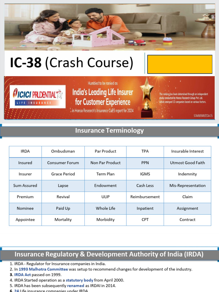IC-38 Life Insurance Crash Course Guide | PDF | Insurance | Life Insurance