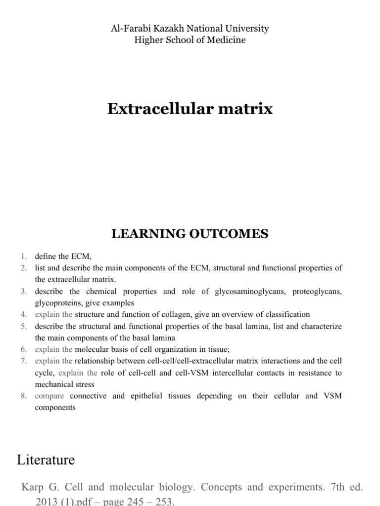 11 Extracellular Matrix | PDF