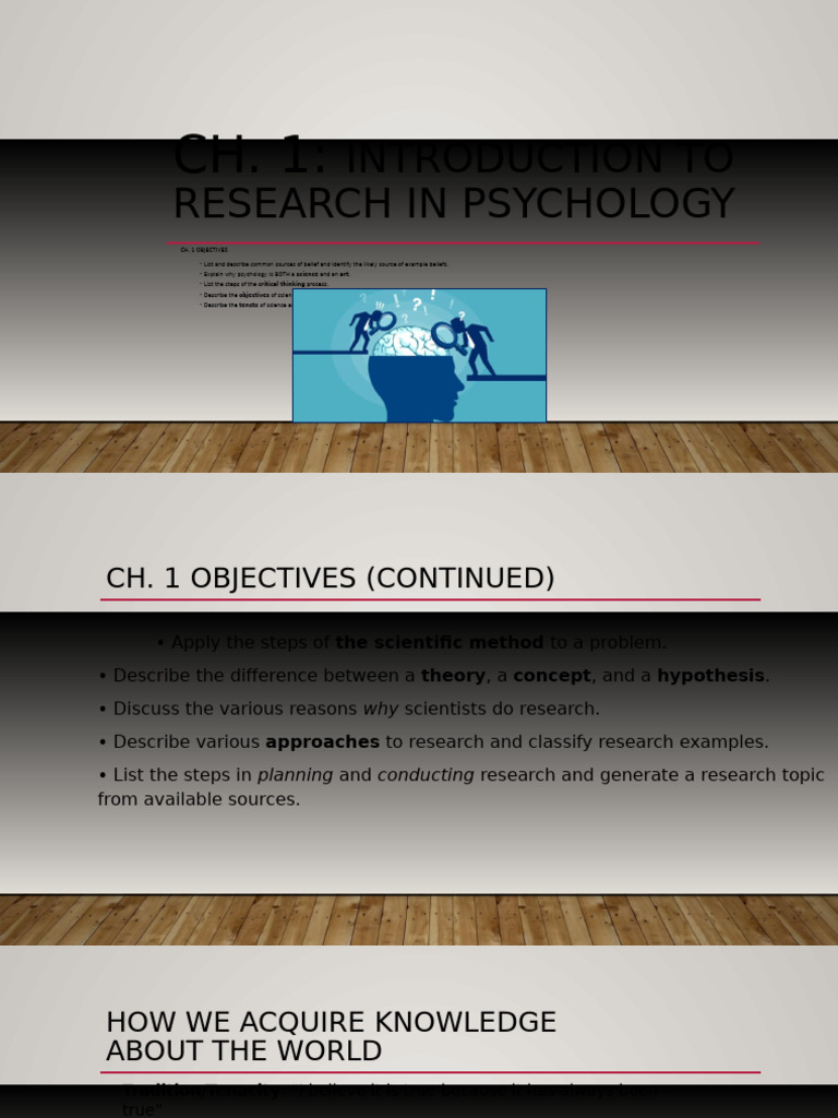 Introduction to Psychology Research Methods | PDF | Scientific Method ...