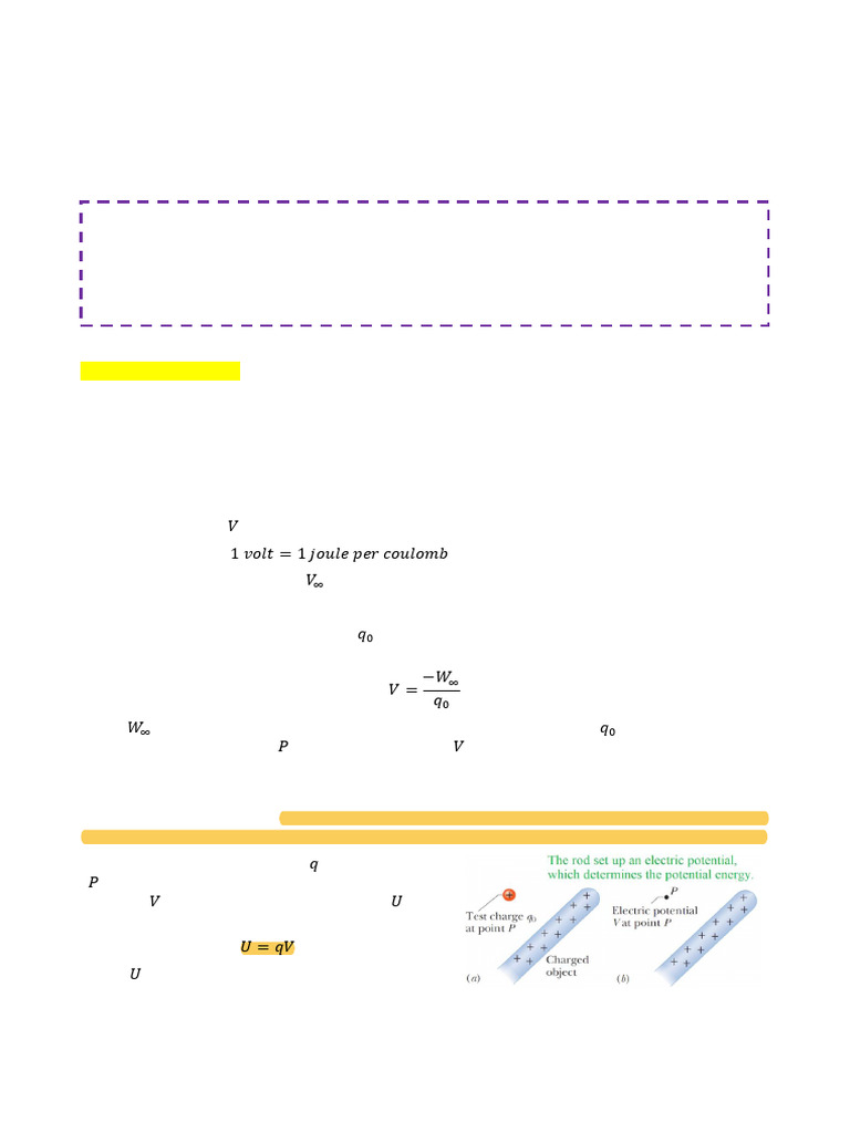 LECTURE 08 (NOTE) - Module 04 - Electric Potential | PDF | Force | Potential Energy