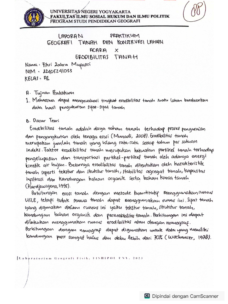 ERODIBILITAS TANAH | PDF