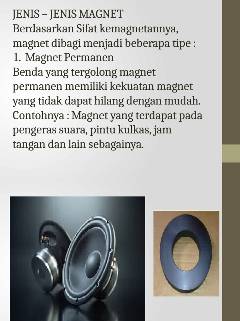 Jenis-Jenis Magnet dan Sifatnya | PDF