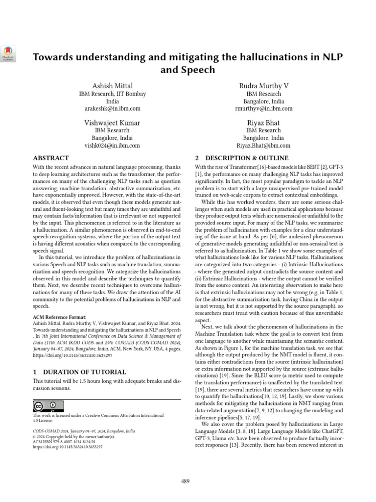 Hallucination Ai Rootcauses | PDF | Speech Recognition | Linguistics