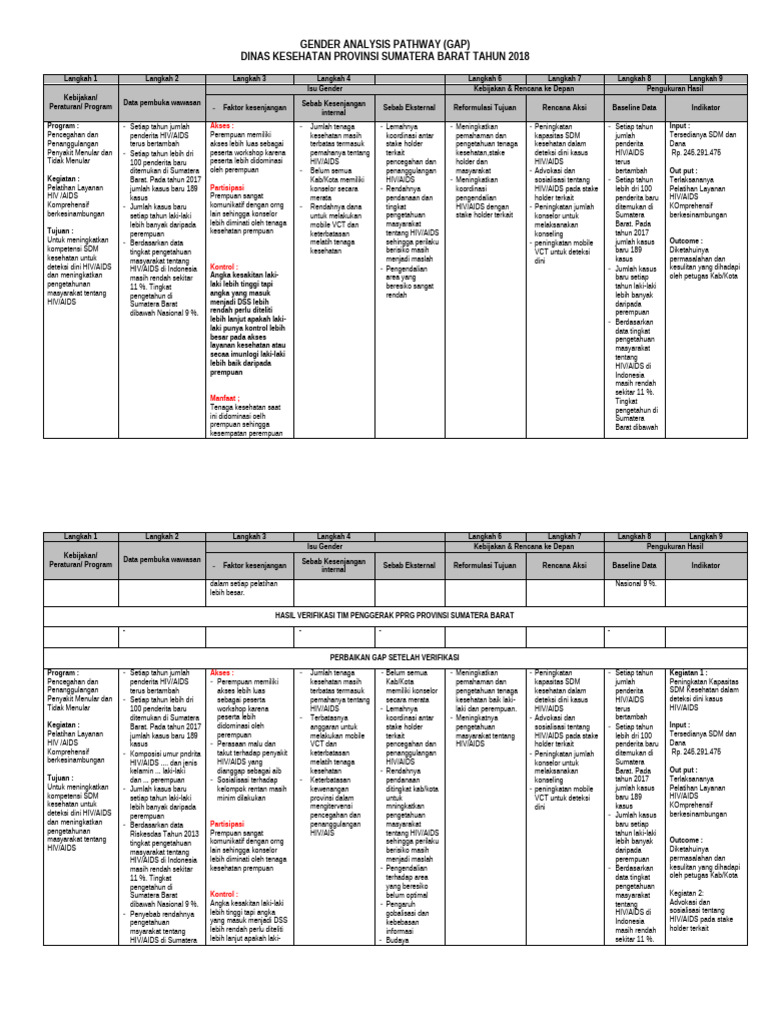 Gender Analysis Pathway 2018 | PDF