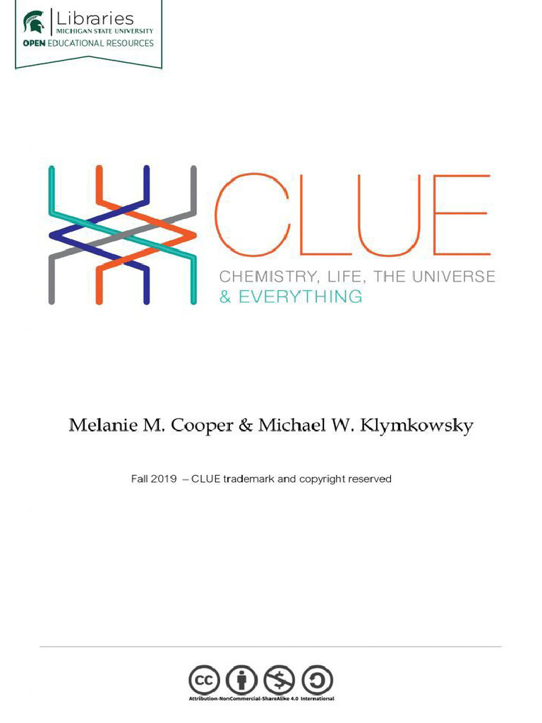 CLUE Chemistry, Life, The Universe and Everything | PDF | Chemical ...