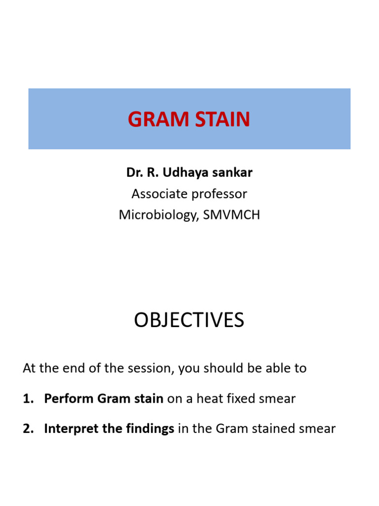 Gram Stain | PDF