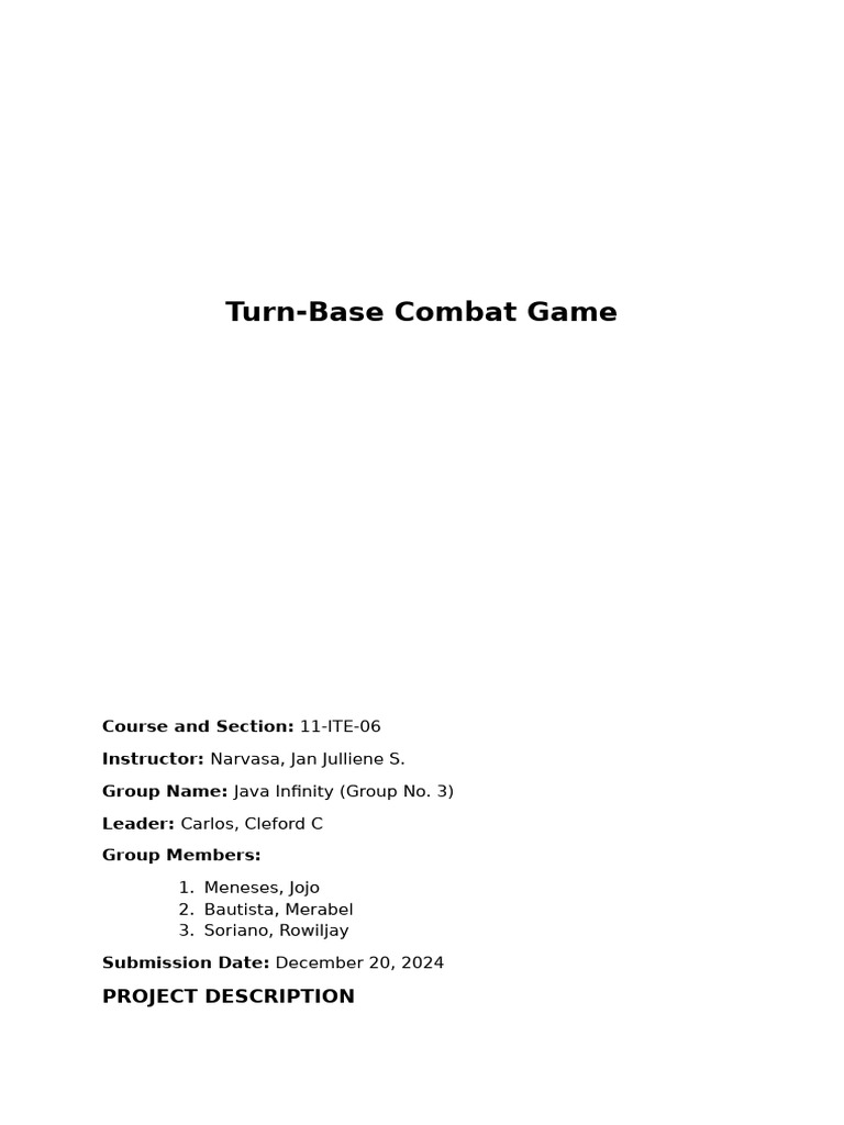 Final Project Documentation | PDF | Software Development | Computer Science