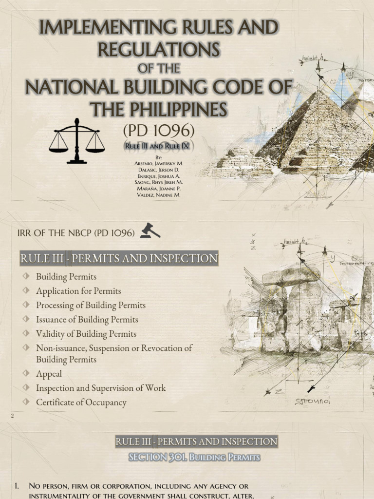PD 1096 - RULE 3 | PDF | Specification (Technical Standard) | Accessibility
