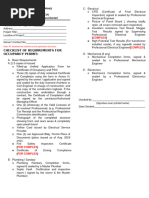 Pasig Occupancy Permit Requirements | PDF | Engineer | Architect