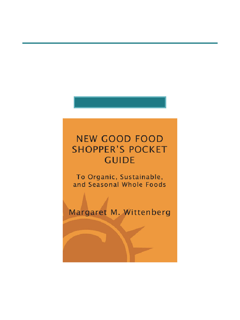 New Release New Good Food Pocket Guide, rev Shopper's Pocket Guide to ...