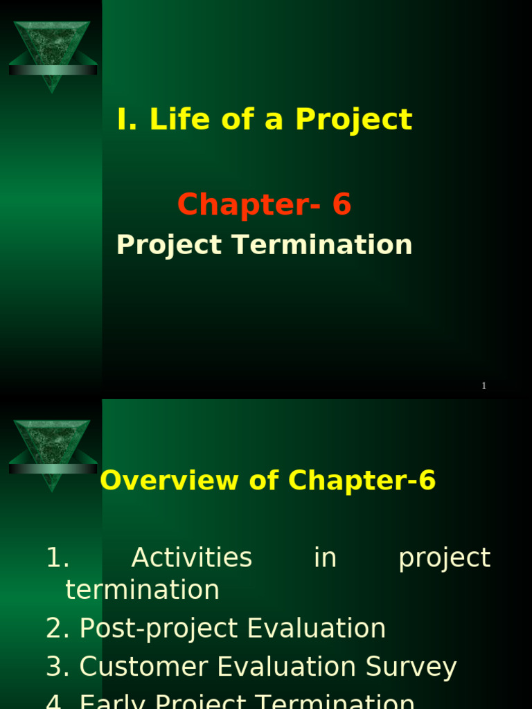 Ch. 6. Project Termination | PDF | Evaluation | Business