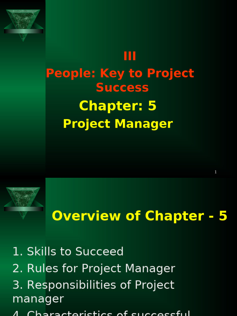 Ch. 5 Project Manager | PDF | Communication | Project Management