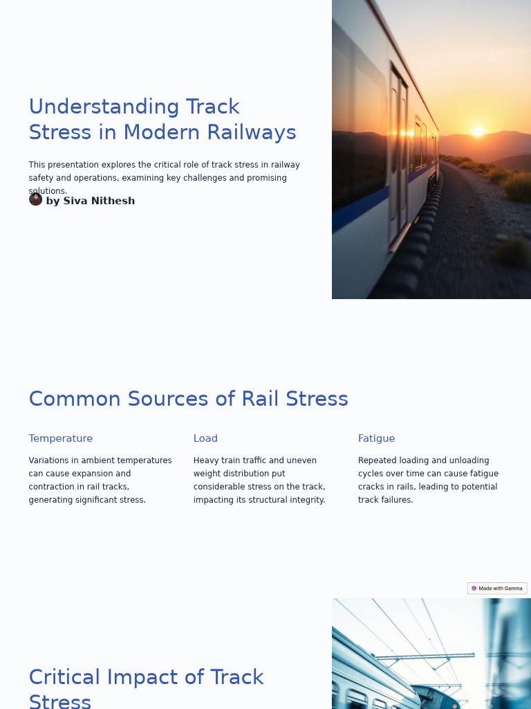 Understanding Track Stress in Modern Railways | PDF | Fatigue (Material) | Rail Transport