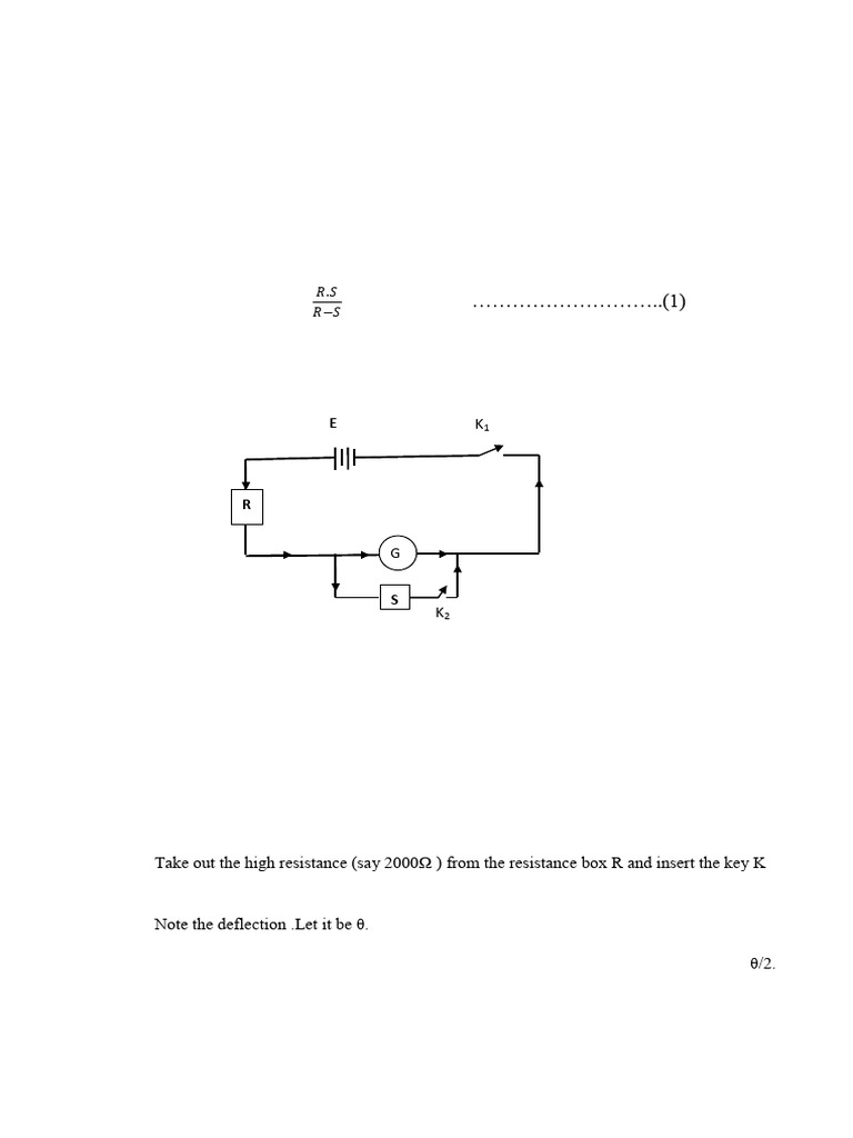 7 Half Deflection | PDF | Electricity | Electromagnetism