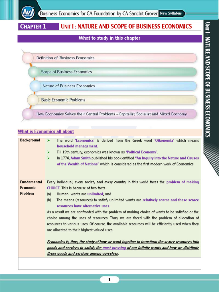 Business Economics: Scope and Nature | PDF | Economics | Macroeconomics