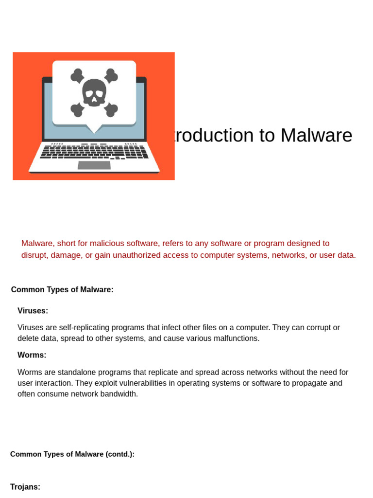 Introduction To Malware | PDF | Malware | Ransomware