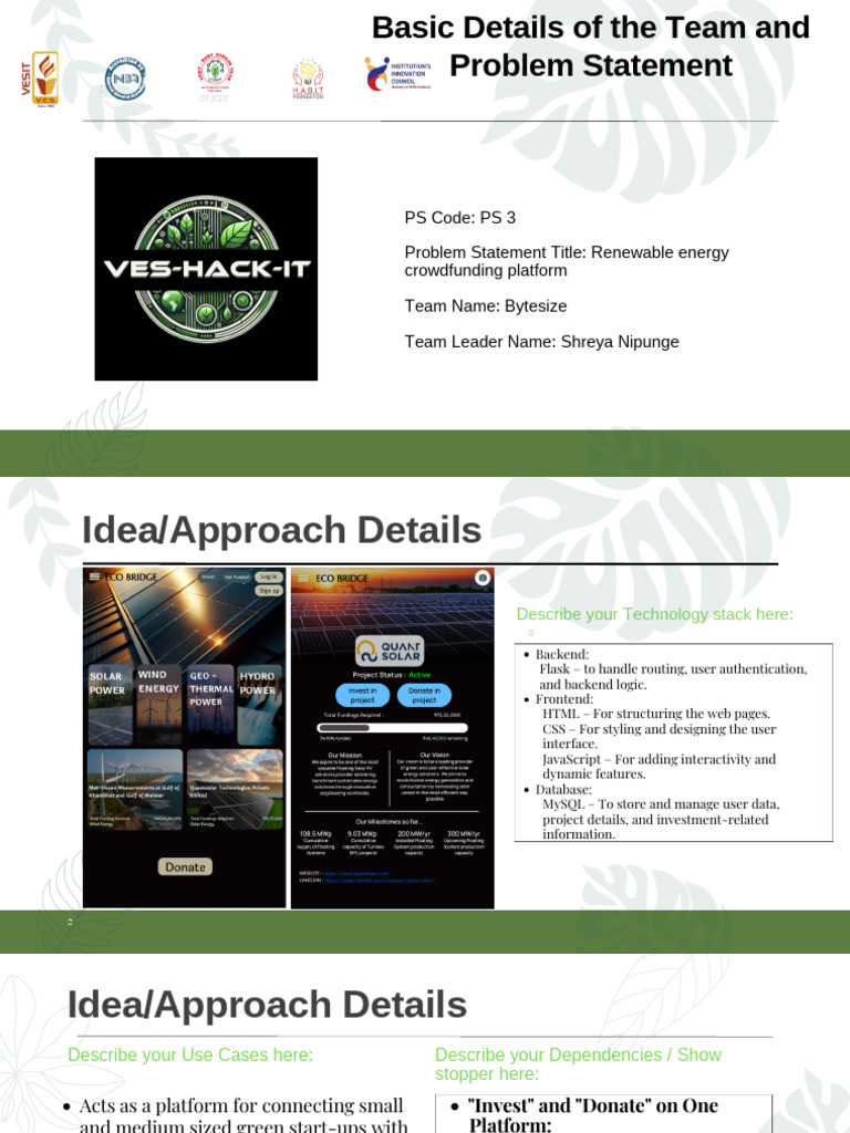 VES-Hack-IT Presentation Template | PDF | Information Technology | World Wide Web