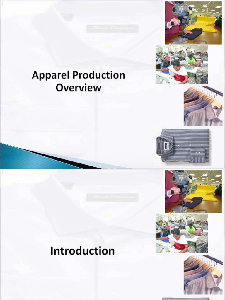 Garment Manufacturing Process Overview | PDF | Seam (Sewing) | Knife