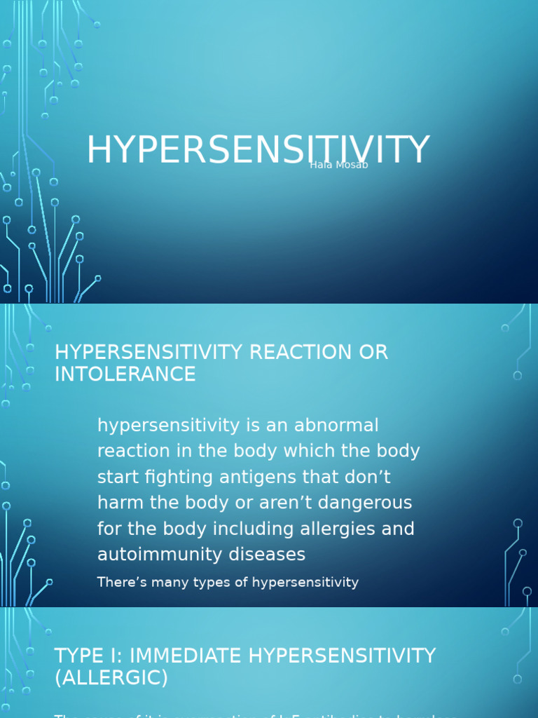 Understanding Hypersensitivity Types | PDF