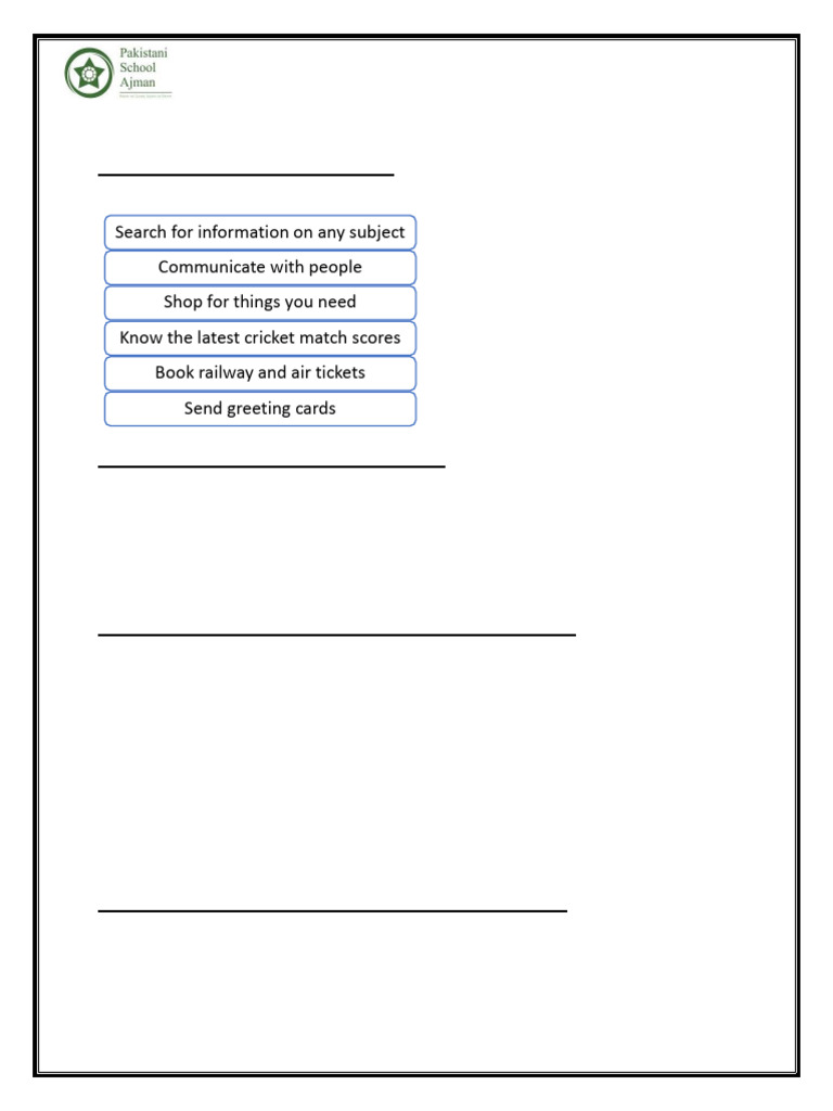 Introduction to Internet for Kids | PDF | World Wide Web | Internet & Web
