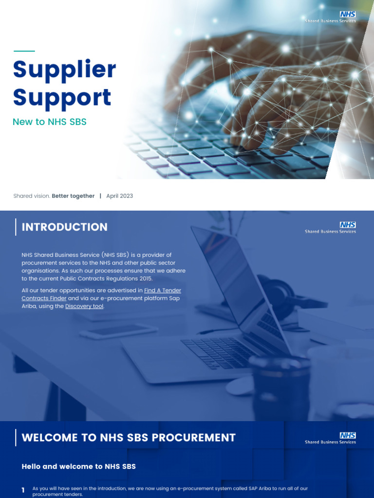 Introduction To SAP With NHS SBS | PDF