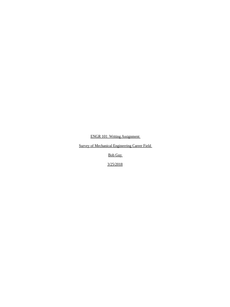 Research Paper For Engineering | PDF