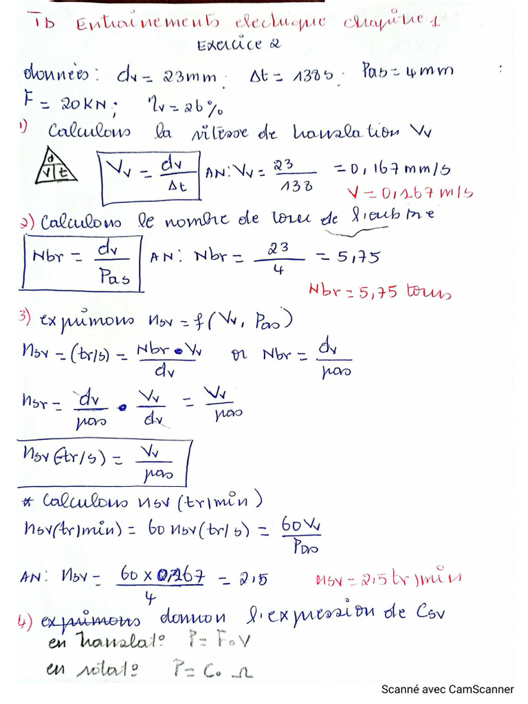 Correction TD Chap1 Moteur Électrique | PDF