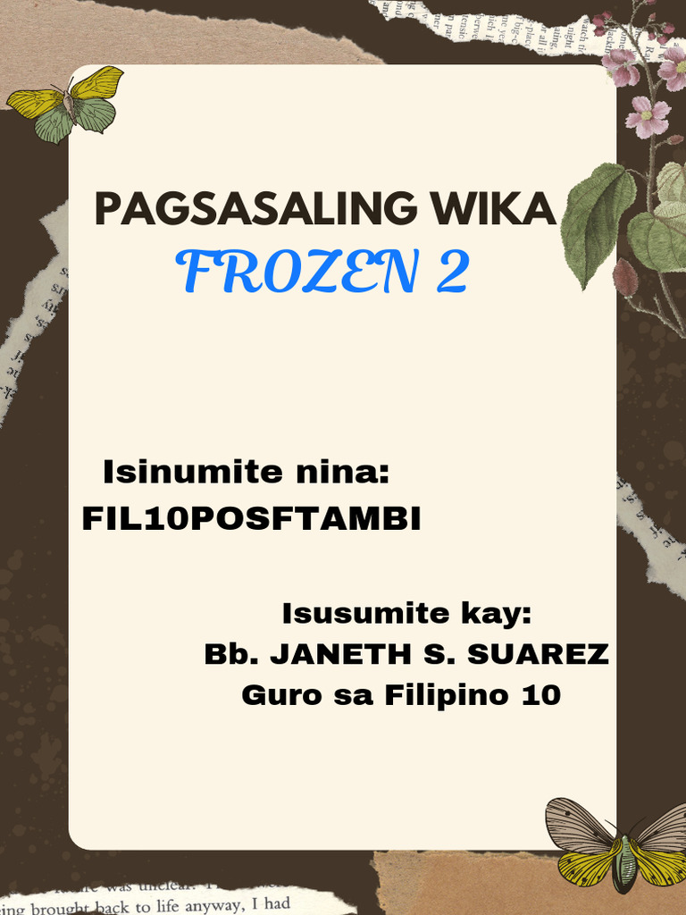 Group 10 Filipino Script | PDF