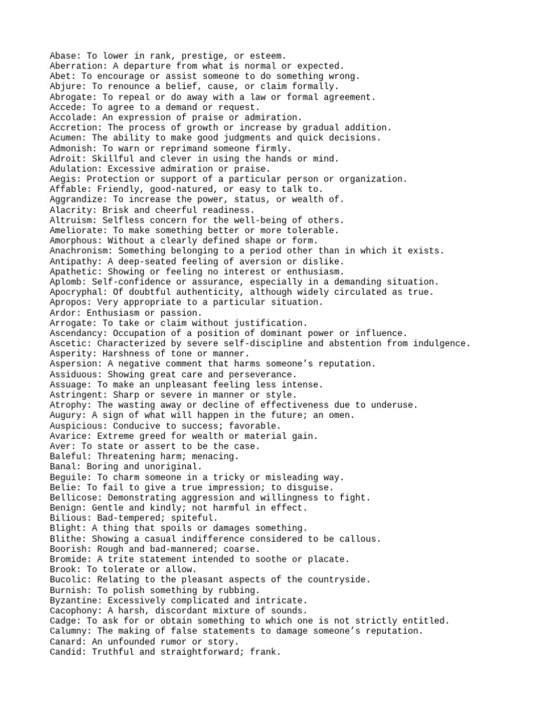 Hard Words 500 | PDF