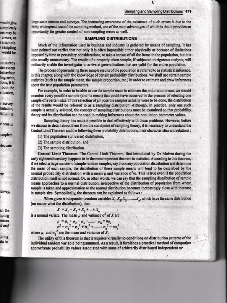 Statistics For Econometrics Pdf Variance Type I And Type Ii Errors