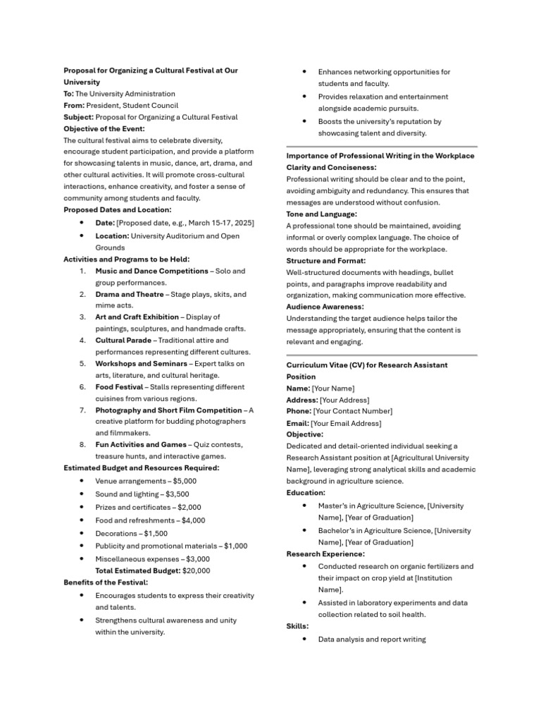 Proposal for Organizing | PDF | Reading Comprehension | Interview