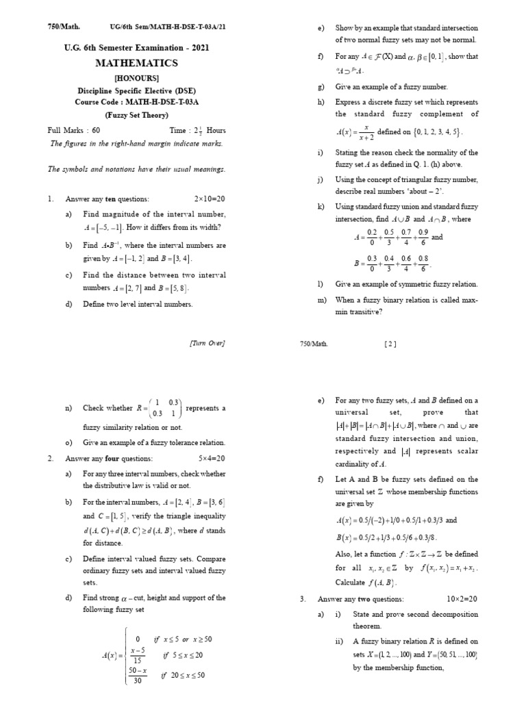 Mathematics Math H Dse T 03a | PDF
