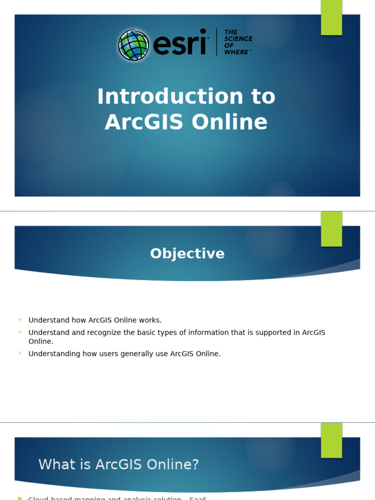 Introduction to ArcGIS Online | PDF | Arc Gis | Esri