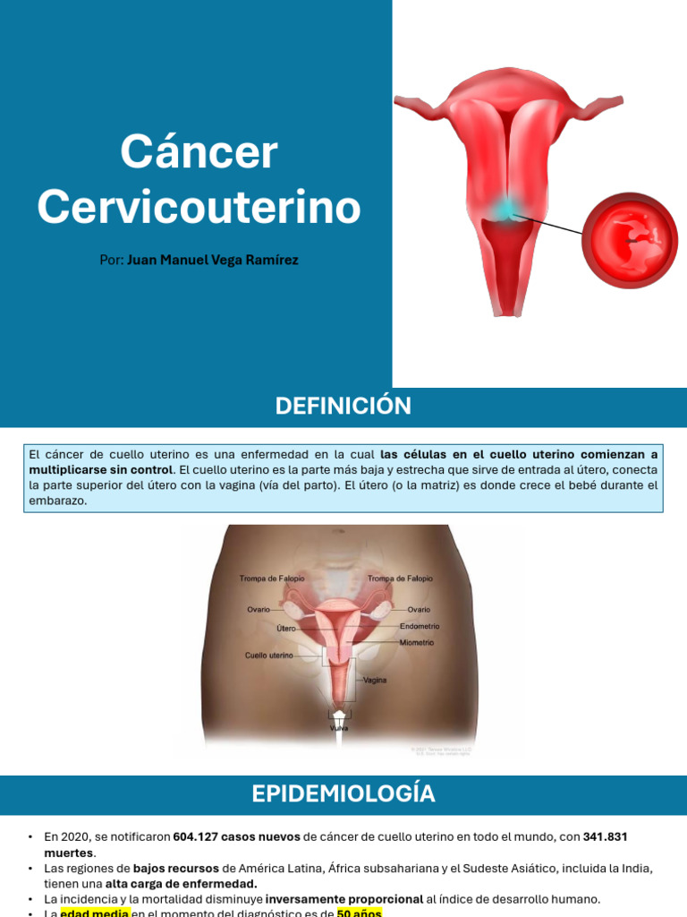 Cáncer Cervicouterino | PDF | Cáncer de cuello uterino | Especialidades Medicas