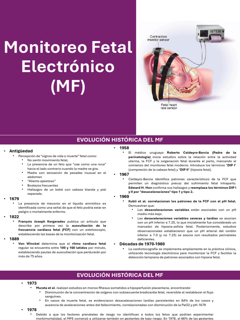 Monitoreo Fetal Electrónico (MF) | PDF | Feto | Parto