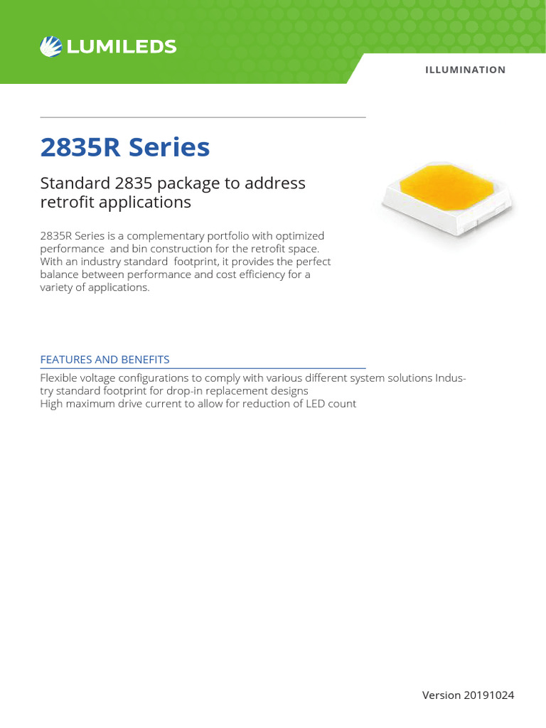 2835R Series LED Datasheet | PDF