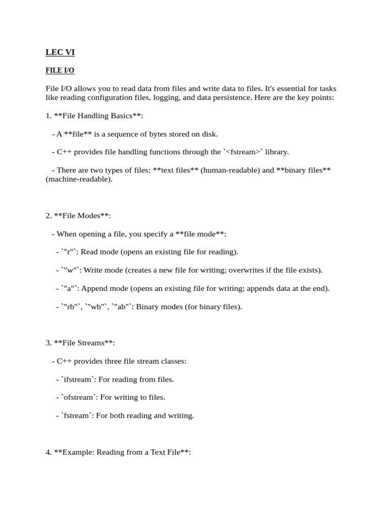 Cosc 104 Lec Vi | PDF