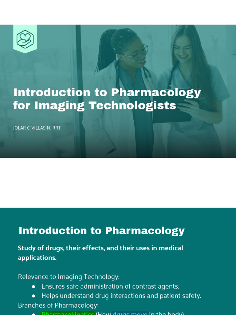 Introduction To Pharmacology | PDF | Pharmacology | Medical Prescription