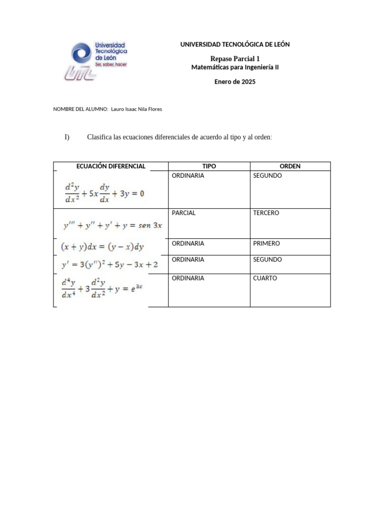Ecuaciones Diferenciales y Aplicaciones | PDF