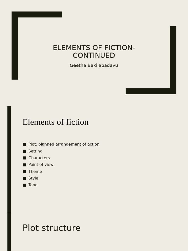 CL 5-7 Elements of Fiction | PDF | Narration | Plot (Narrative)