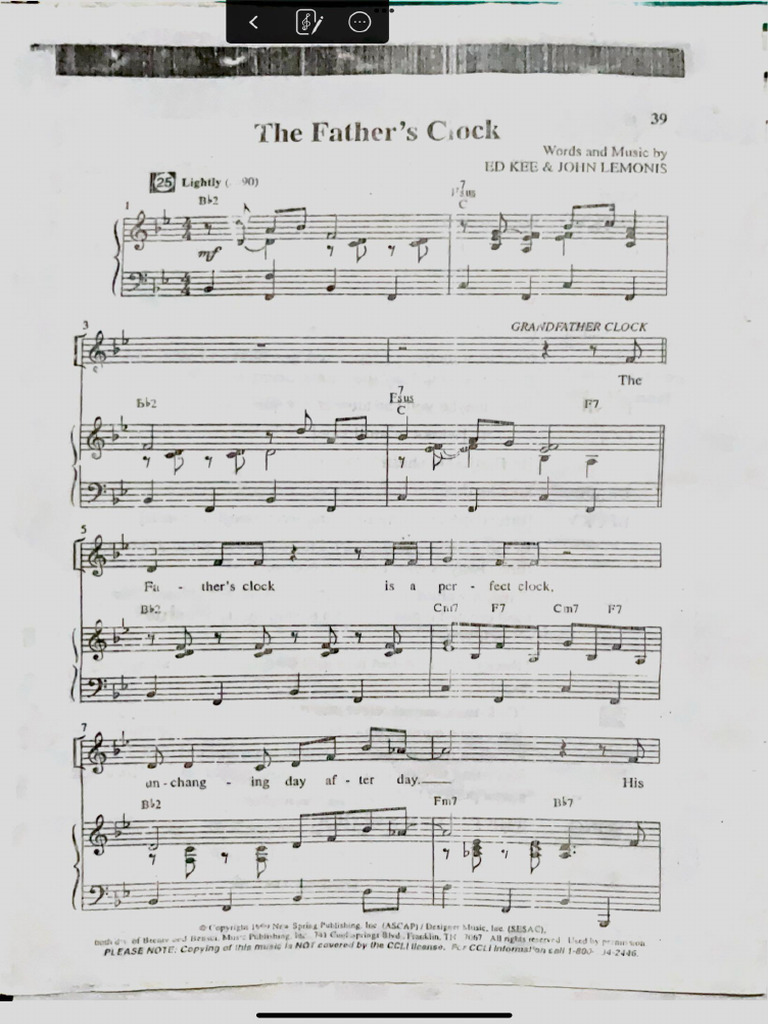 The Fathers Clock | PDF