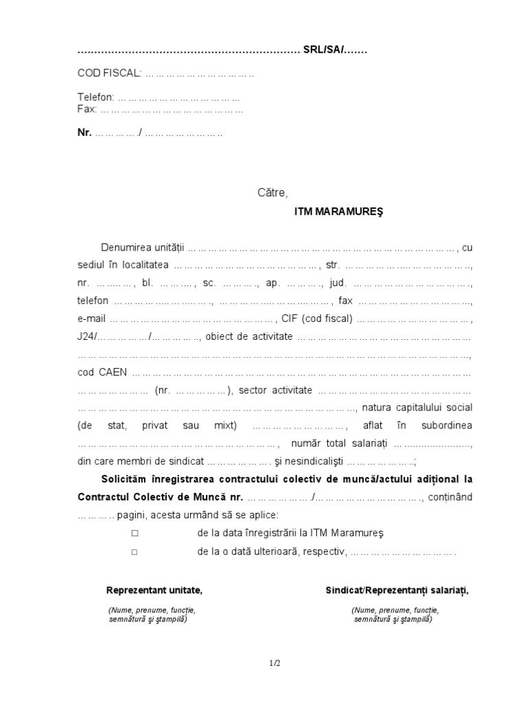 CERERE INREGISTRARE CCM 2012