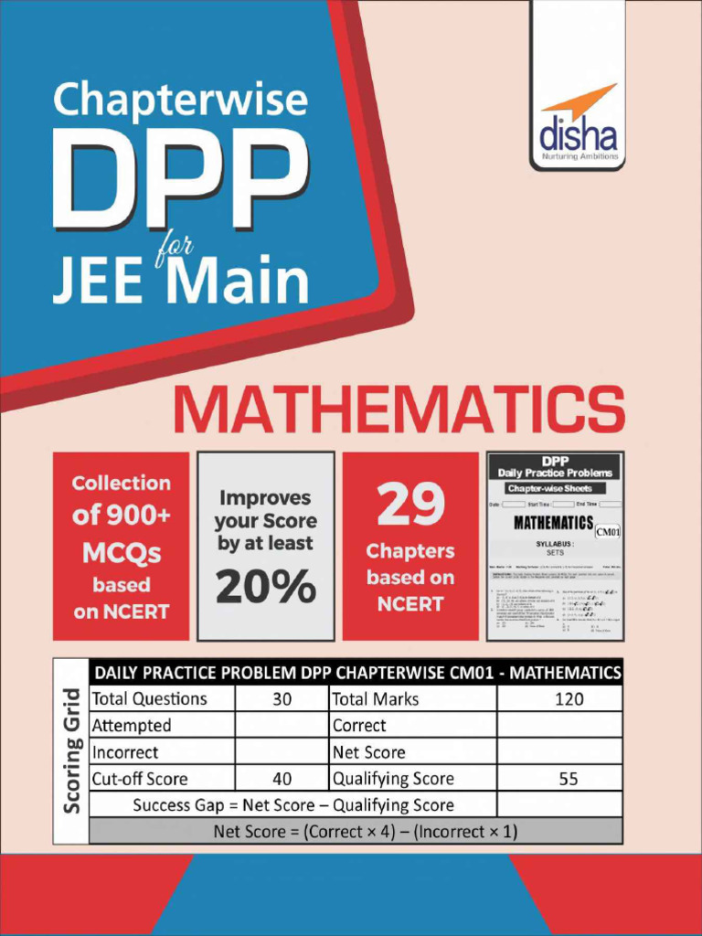 Chapter-Wise DPP For Maths JEE MAINS - Disha Experts MLP 2 | PDF